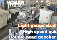 China Dual Head Decoiler Roll Forming Machine For Light Gauge Steel Stud Production for sale