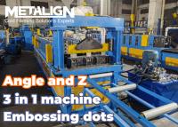 China High Precision Drywall Roll Forming Machine With Embossing Hydraulic Punching For Light Gauge Angle And Z Profile for sale