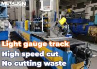 China High Speed Drywall Roll Forming Machine With Embossing Accurate Hydraulic Cutter Continuous Production for sale