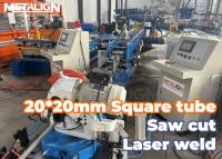 China Precision Customized Roll Forming Machine For 20x20mm Welded Square Tube Production With Laser Welding for sale