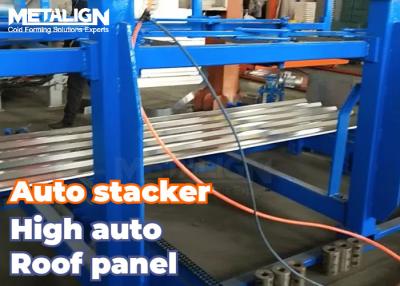 China Double Arm Auxiliary Equipment Gentle Handling Roof Panel Auto Stacker Machine for sale