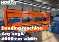 China Multi Angle Metal Bending Machine For 4000MM Wide Steel Plate Processing for sale