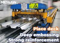 China High Speed Embossed Floor Deck Roll Forming Machine For Galvanized Steel Sheets for sale