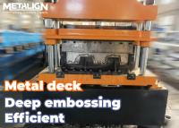 China Customizable Metal Deck Forming Machine With Hydraulic Cutter And Chain Drive Roll Former Machine for sale