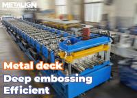 China High Strength Concrete Bonding Metal Floor Deck Roll Forming Machine 22Kw 15m/Min for sale