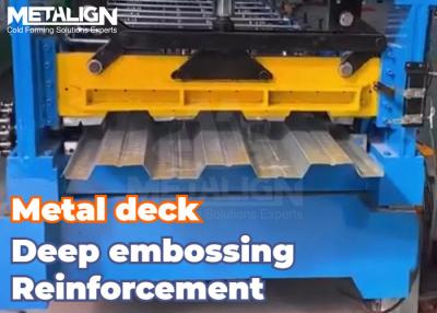 China YX50-344-1000 Steel Deck Roll Forming Machine High Speed With Custom Embossing And Precision Cutting for sale