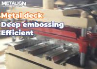 China High Speed Floor Decking Machine Embossing Roll Former For Strengthened Floor Deck Production for sale