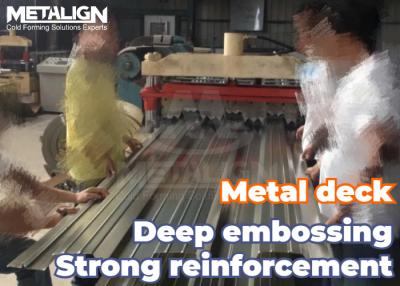 China Embossed Roll Former Machine For Concrete Bonding Floor Decks for sale