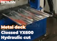 China Hydraulic Cutter Floor Deck Roll Forming Machine For Galvanized Steel YX50-200-600 for sale