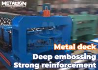 China 22Kw Floor Deck Roll Forming Machine with Embossing and Dual Stiffener Design for sale