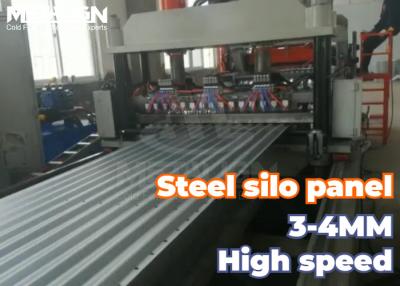 China Corrugated Silo Panels Silo Roll Forming Machine High Speed with Waste Material Collection and Hydraulic Punching for sale
