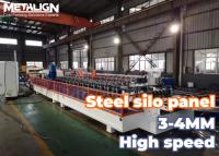 China High Precision Grain Silo Roll Forming Machine With Adjustable Bending And Hydraulic Punching for sale