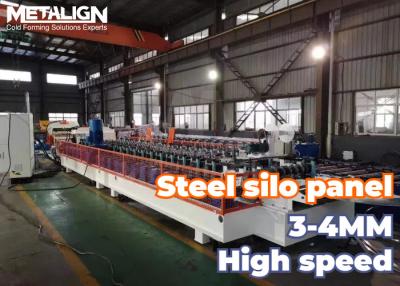 China High Precision Grain Silo Roll Forming Machine With Adjustable Bending And Hydraulic Punching for sale
