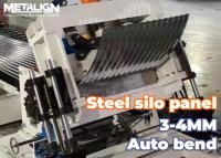 China Galvanized Steel Agricultural Panels Silo Roll Forming Machine With Pre Punched Holes And Hydraulic Bending for sale