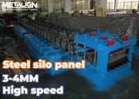 China Custom Pre Punching Roll Forming Line For Durable Galvanized Steel Silo Panels for sale