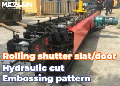 China High Efficiency Roller Door Roll Forming Machine With Hydraulic Cutter And Digital Guide System for sale