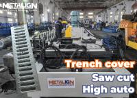 China High Speed Trench Cover Roll Forming Machine With Precision Punching And Flying Saw Cutting for sale