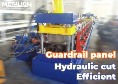 China W Panel Highway Guardrail Forming Machine Compact And Efficient 22Kw 15m/Min for sale