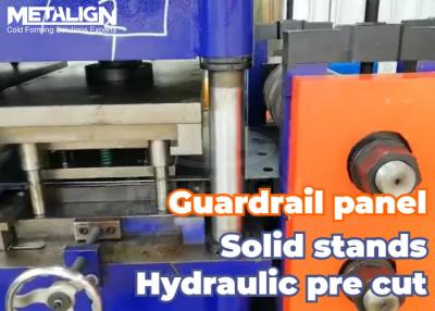 China W Shape Highway Guardrail Forming Machine For Heavy Duty Cold Rolled Steel Panels for sale