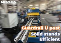 China W Beam Roll Forming Line Machine With Hydraulic Flying Cut And Reinforced Dual Leveling System for sale
