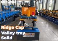 China Advanced Effective Ridge Cap Roll Forming Machine With Safety-Fold Profile Design for sale