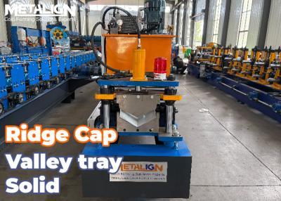 China Advanced Effective Ridge Cap Roll Forming Machine With Safety-Fold Profile Design for sale