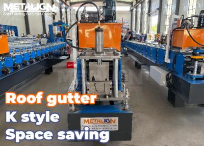 China Popular K-Style Gutter Roll Forming Line For Residential Roof Drainage for sale