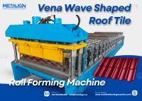 China Sea Wave Roofing Roll Forming Machine With Guide Pillar And Hydraulic Punching for sale