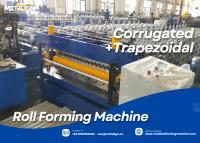 China Dual-Layer Guide Pillar Roofing Roll Forming Machine For Trapezoidal And Corrugated Roof Panels for sale
