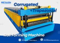 China Chain Driven Roll Former With Protective Cover Producing Double Layer Roof Panels for sale