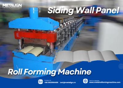 China Efficient Customized Roll Forming Machine For Galvanized Steel Siding With Oval Hole Punching for sale