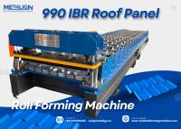 China Chain Driven Roofing Roll Forming Machine with 18 Forming Stations and 5.5Kw Motor Power for sale