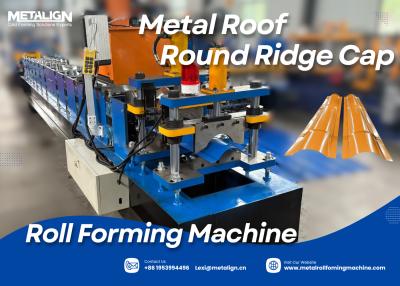 China 18 Station Ridge Cap Roll Former With 0.3-0.8mm Material And 15-20m/min Speed for sale