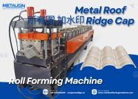 China Ridge Cap Roll Forming Machine with 18 Forming Stations for 0.3-0.8mm Metal Roofs at 15-20m/min for sale