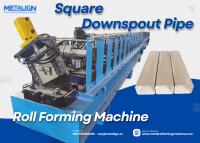 China High Precision Roll Forming Machine With 18 Forming Stations 5.5Kw Motor For 0.3-0.8mm Downspout Pipes for sale
