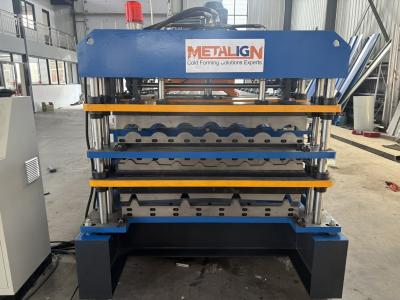 China Three Layer Roof Panel Roll Forming Machine With Roof Tile for sale