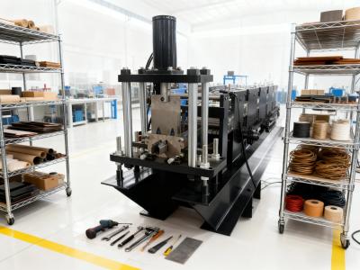 China Heavy Duty Box Beam Roll Forming Machine with 15-20m/min Speed 5.5Kw Power and 13 Forming Stations for sale