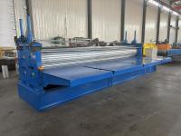 China High Speed 0.1-0.3mm Horizontal Corrugated Roof Panel Roll Forming Machine with Hydraulic Post Cutting for sale
