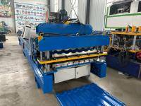 China Double Layer IBR Roof Panel Roof Tile Roll Forming Machine High Efficiency 0.3-0.8mm Customized for sale