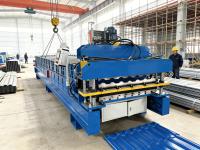 China Double Layer IBR Roof Panel Roof Tile Roll Forming Machine High Efficiency 0.3-0.8mm Customized for sale
