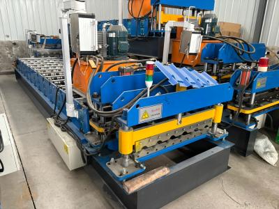 China Hydraulic Punch Roof Tile Roofing Roll Forming Machine Automatic High Efficiency & Durable Energy Saving with Gear and Motor for sale