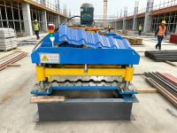 China Automatic Single Layer Tile Roof Sheet Roofing Roll Forming Machine Glazed Metal Roof Tile Press Making Machine for sale