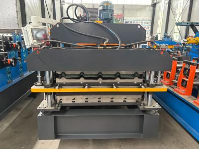 China Zinc Corrugated Roof/Wall Sheet Making Roll Forming Machine with Motor & Gear 0.3-1mm Rolling Thickness 220V/380V/440V for sale