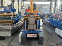 China Automatic Steel Metal Rain Omega Type Water Gutter Production Machine Roof Gutter Making Machine for sale