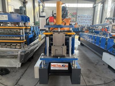 China Automatic Steel Metal Rain Omega Type Water Gutter Production Machine Roof Gutter Making Machine for sale