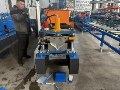China Wholesale Factory Ridge Cap Machine Metal Roof Ridge Cap Roll Forming Machine 15-20m/min for sale