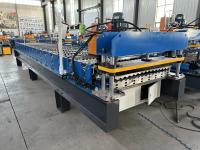China 20+ Years Manufacturer Direct Factory PLC Control Trapezoidal Galvanized Steel Metal Roof Panel Sheet Step Tile Profile Roll Forming Machine for sale
