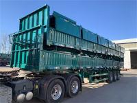 China Removable And Adjustable Side Panels Flatbed Semi Truck Trailer 2/3/4 Axles With Sides for sale