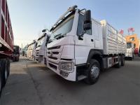 China Used Flatbed Sinotruk Howo Cargo Truck 6x4 5.8m To 6.8m High Sided for sale