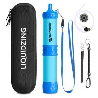 China LIQUIDZING Mini Portable Water Filter Straw For Camping ABS Pressure Filtration for sale